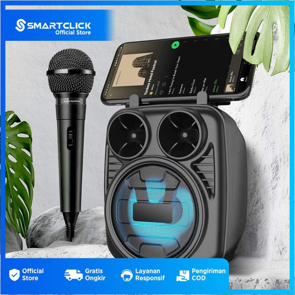 Jual LarisSpeaker Portable Bluetooth LED 3 Inches Mobile Phone With Mic ...