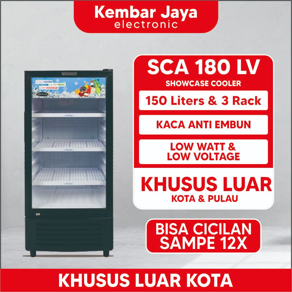 Jual SHOWCASE FRIGIGATE 3RAK COOLER KULKAS PENDINGIN TYPE SCA 180 LV ...