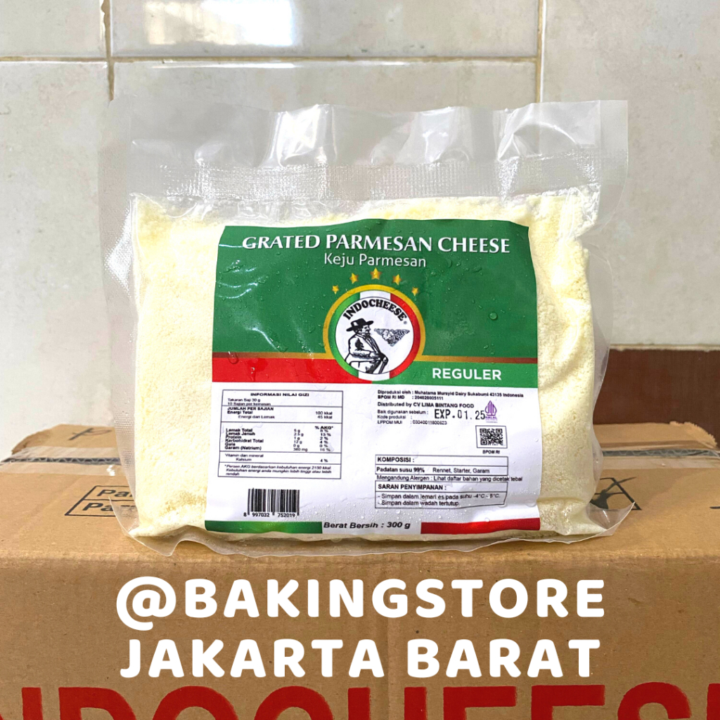 Jual Keju Parmesan Parut Indocheese 300gr | Grated Cheese | Shopee ...