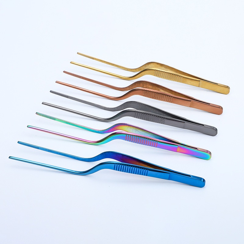 Jual Plating Chef Tool Food Tweezer Tong Garnish Pinset Garnish 21cm ...