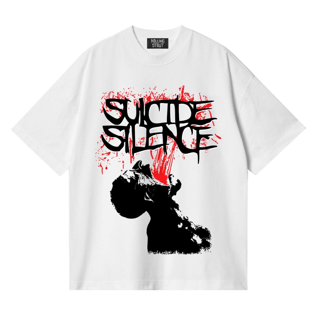 Jual Rollingstout T Shirt White Suicide Silence Kaos Semi Oversize