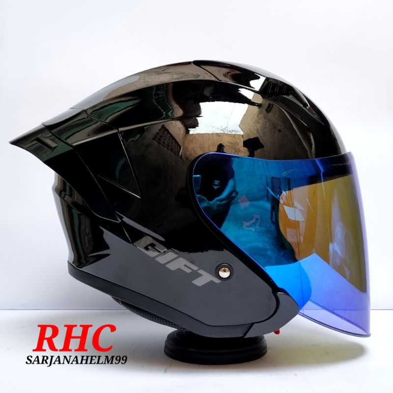 Jual helm gift sargon putih hitam doff paket ganteng giftsargon ...