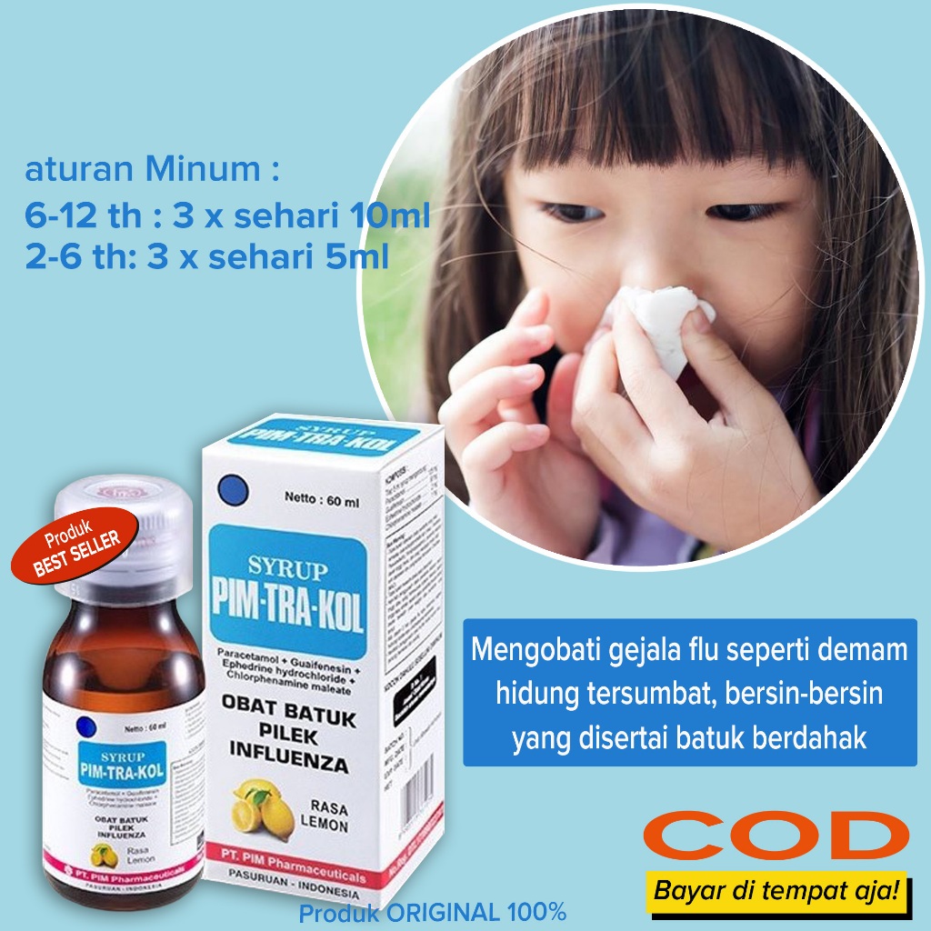 Jual Sirup obat batuk Pilek Anak Hidung tersumbat Bersin bersin Badan ...