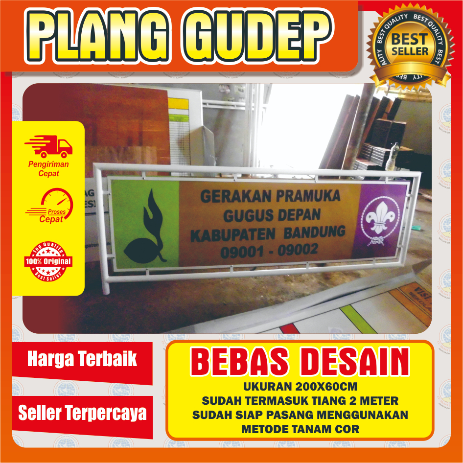 Jual PLANG GUDEP UKURAN 200X60CM | Shopee Indonesia