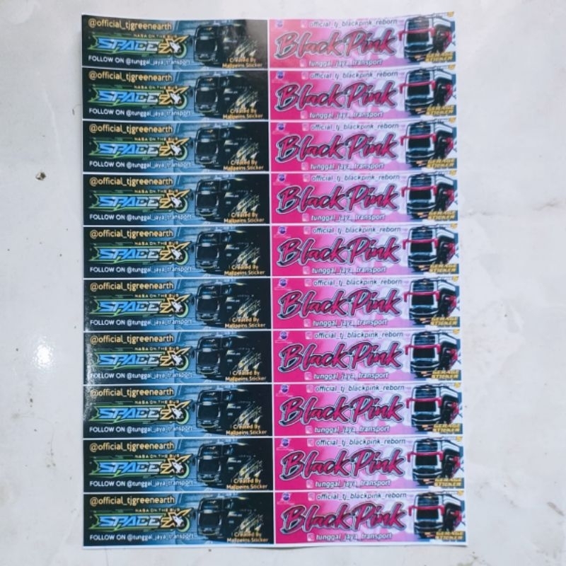 Jual stiker bus basuri / tempelan gambar bus viral / sticker bus ...