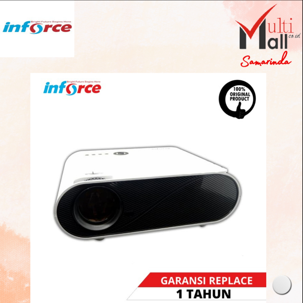 Jual LCD PROJECTOR INFORCE AN-11 WHITE ( STANDART ) | Shopee Indonesia