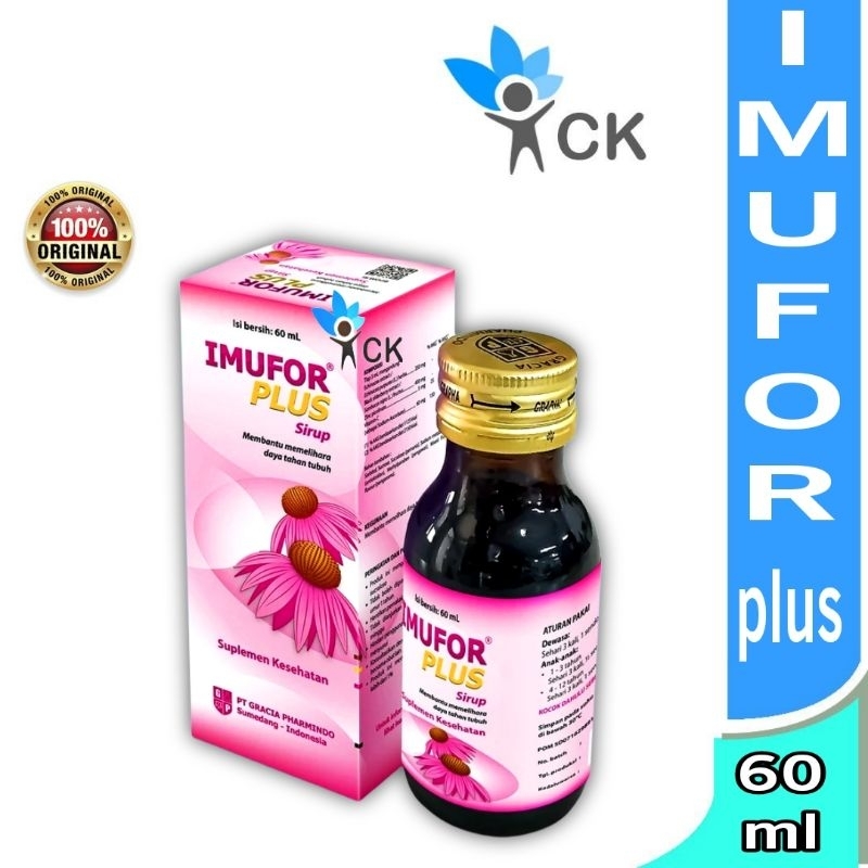 Jual IMUFOR PLUS SYRUP - botol 60 ml - suplemen imunitas anak | Shopee ...