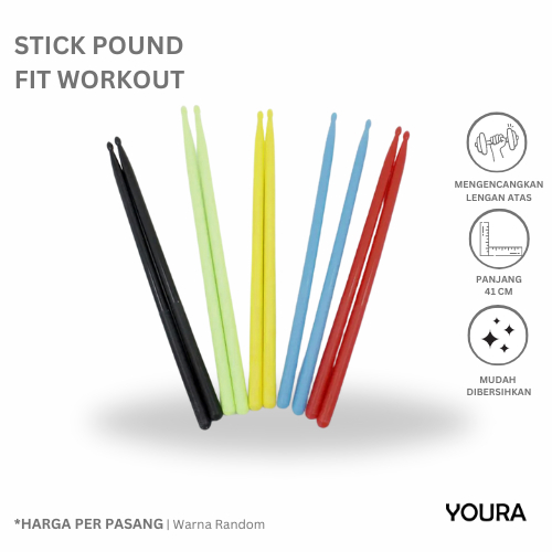 Jual YOURA - Stick Pound Fit Workout 1 Pasang Ripstix Poundfit Stick ...