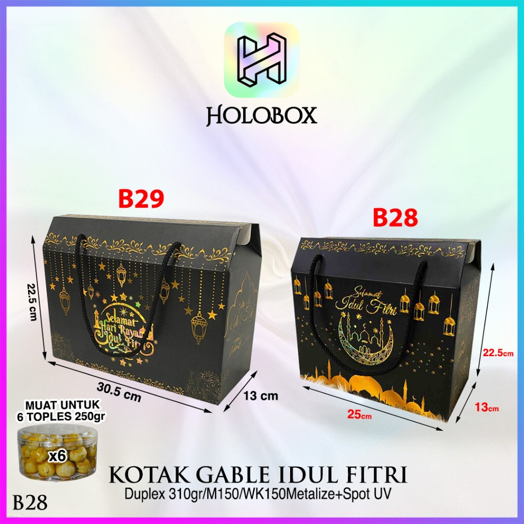 Jual Box Hampers Lebaran / Gable Box / Parcel Lebaran Idul fitri ...