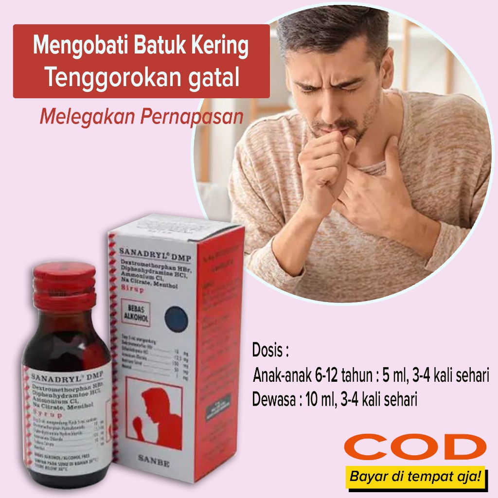 Jual sirup obat batuk tidak Berdahak batuk terasa sakit tenggorokan ...