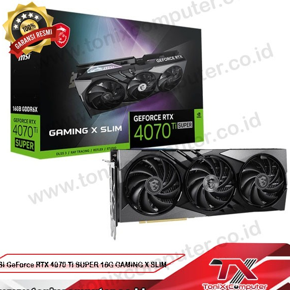 Jual MSI GeForce RTX 4070 Ti SUPER 16G GAMING X SLIM | Shopee Indonesia