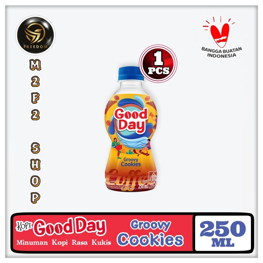 Jual Good Day Groovy Cookies Coffee | Kopi Rasa Kukis Botol Pet - 250 ...