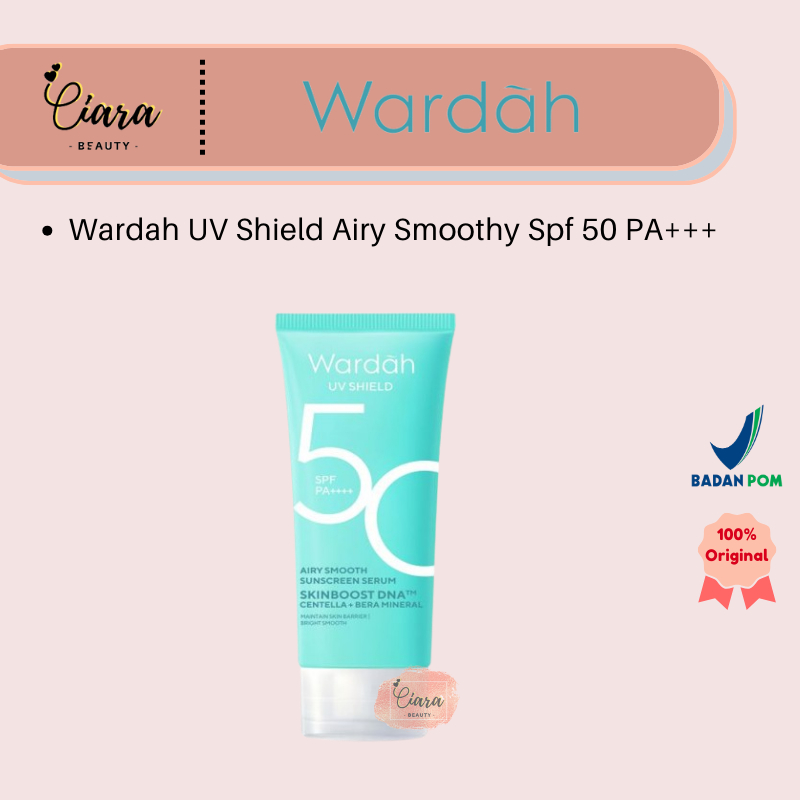 Jual Wardah UV Shield Airy Smooth Sunscreen Serum SPF 50 PA++++ 25 ml | Shopee Indonesia