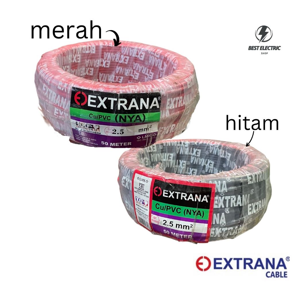 Jual Kabel Extrana NYA 2,5mm 50meter | Shopee Indonesia