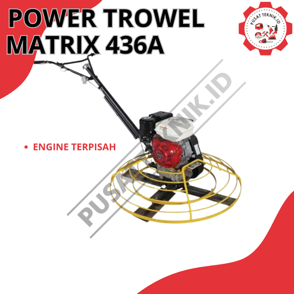 Jual MESIN POWER TROWEL LANTAI MATRIX 436A SET ENGINE BENSIN GX 160 ...