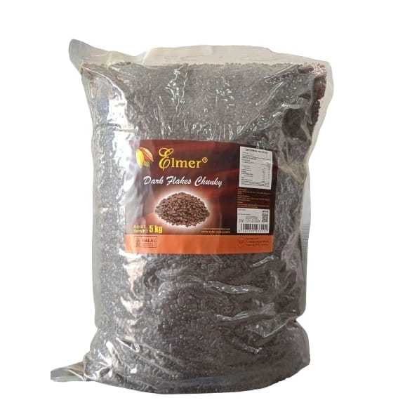 Jual Elmer Flake Chunky Dark Chocolate | Shopee Indonesia