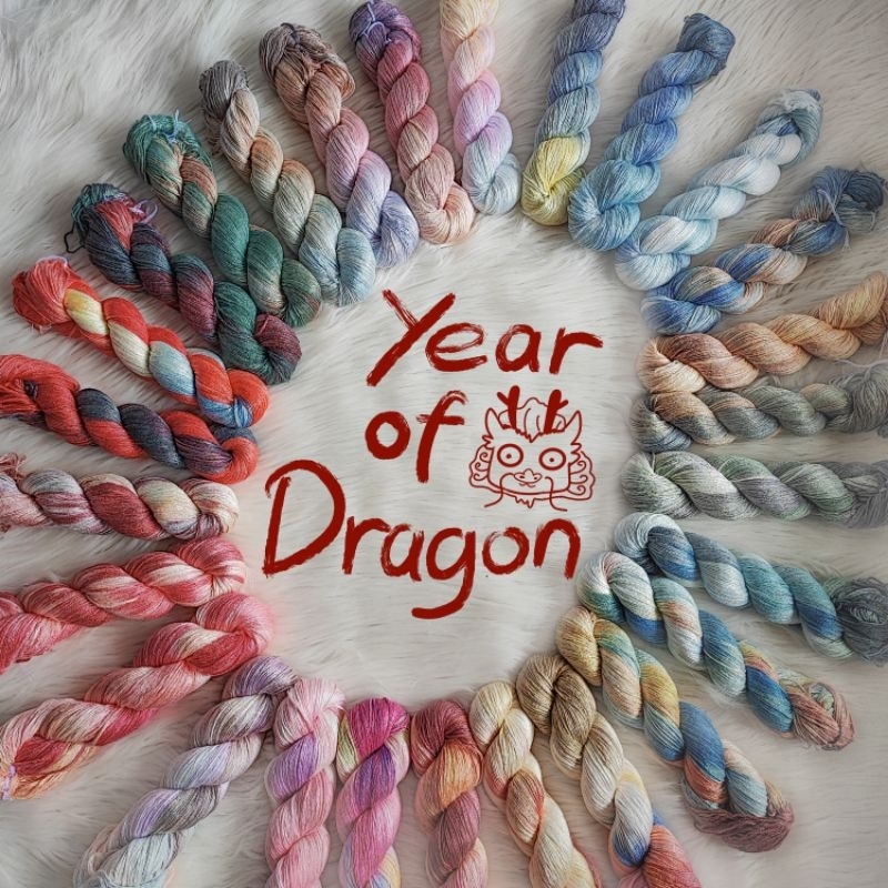 Jual YEAR OF DRAGON Benang Rajut Hand dyed 100% Bamboo Sport Weight ...