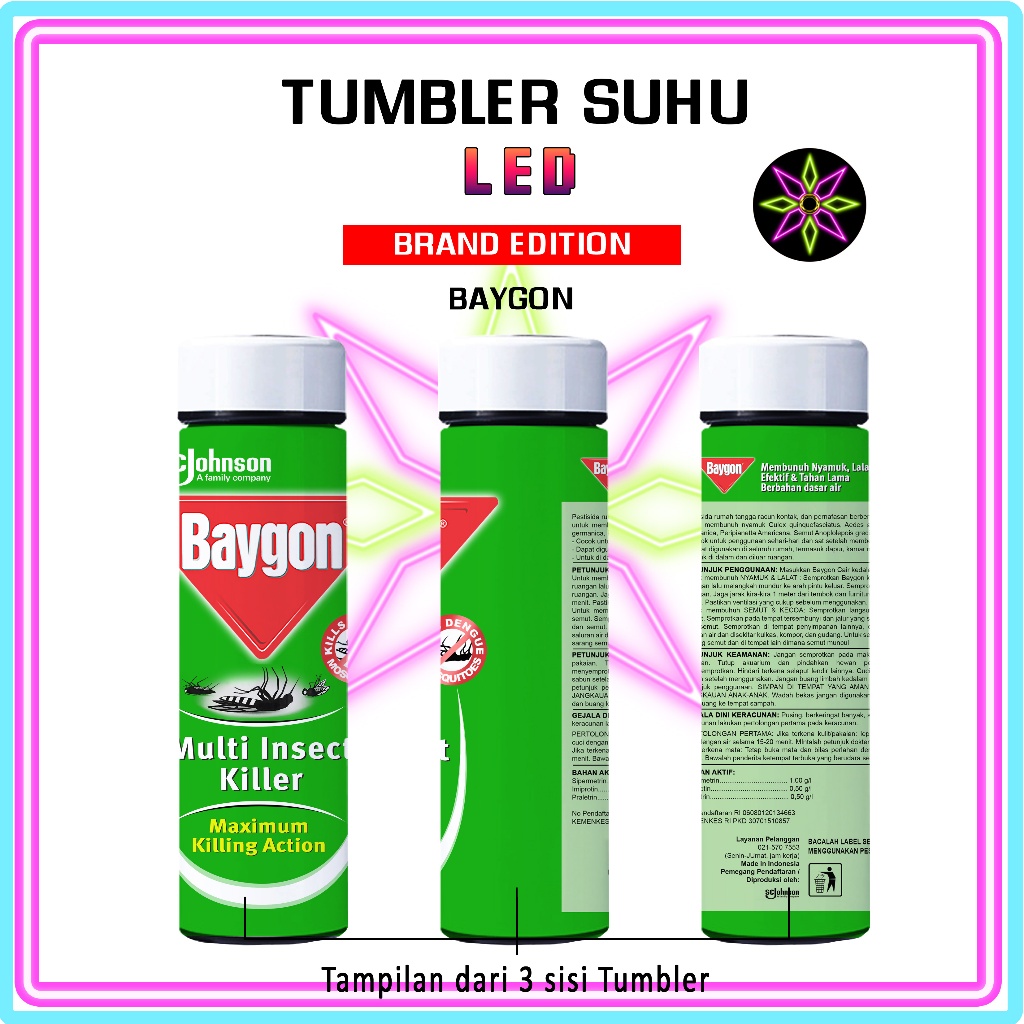 Jual Hikari Print Tumbler LED Brand Edition Baygon Hit Marjan SoKlin ...