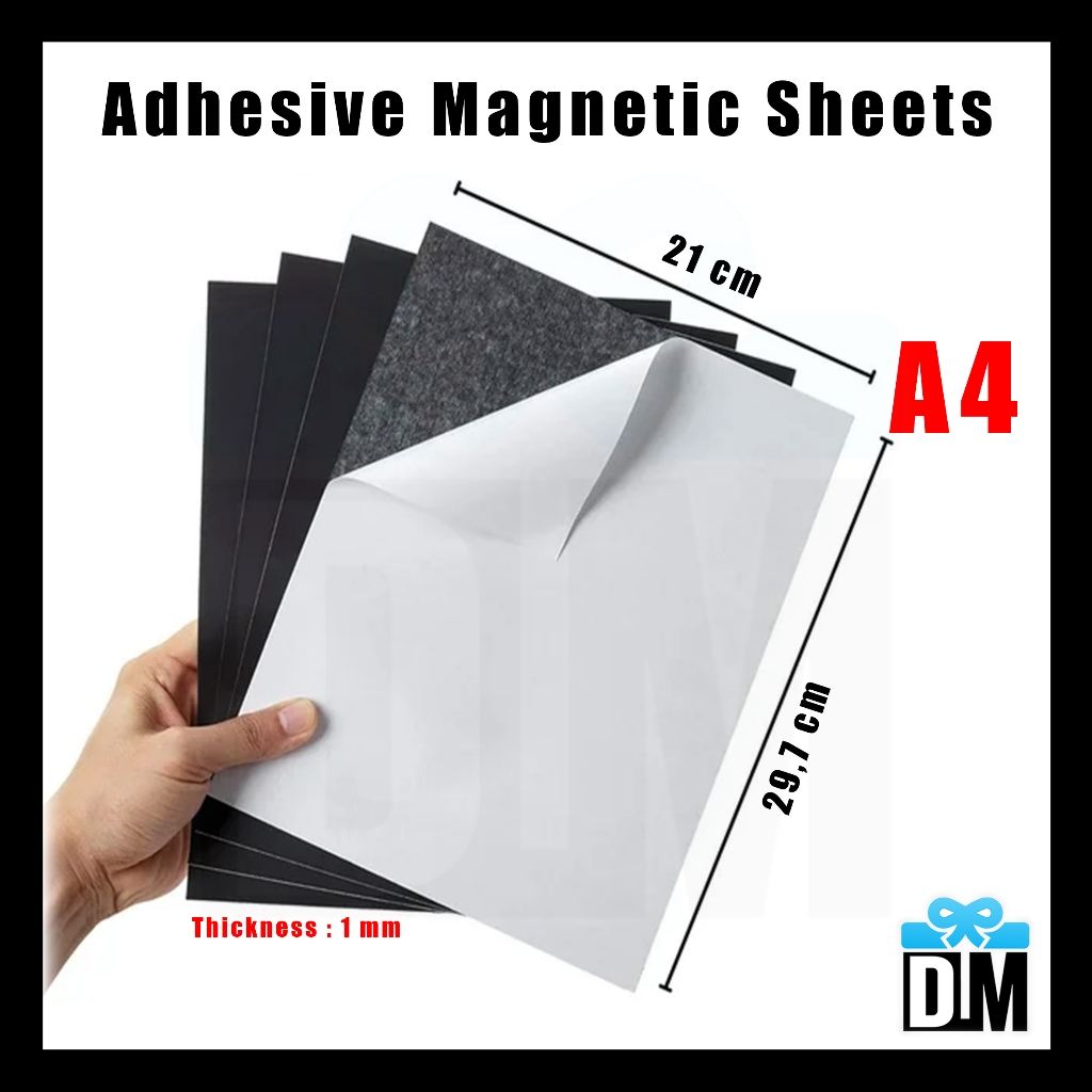 Jual Magnet Lembaran Ukuran A4 HVS Magnet Karet Rubber Sheet Adhesive Strip Lem Double Tape #M ...