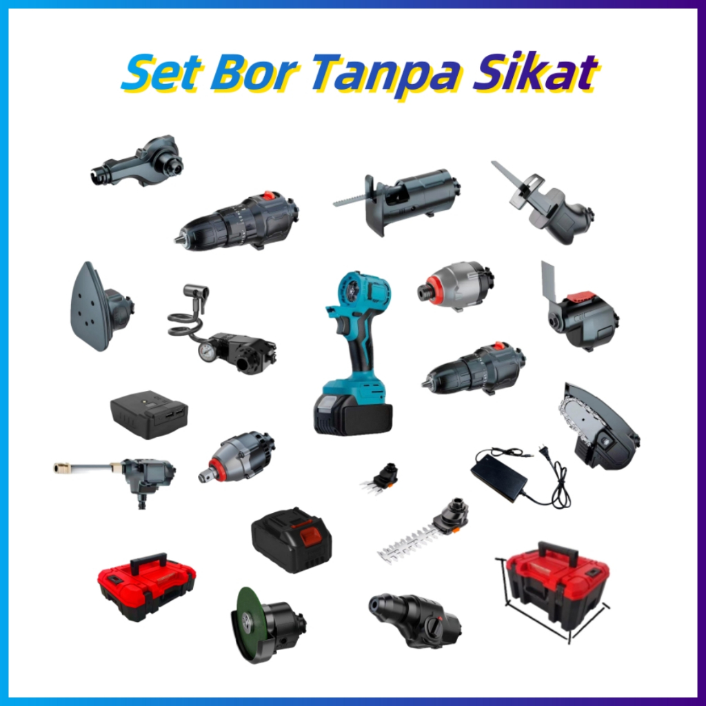 Jual Brushless Multifunctional Tool Set Electric Screwdriver Electric ...