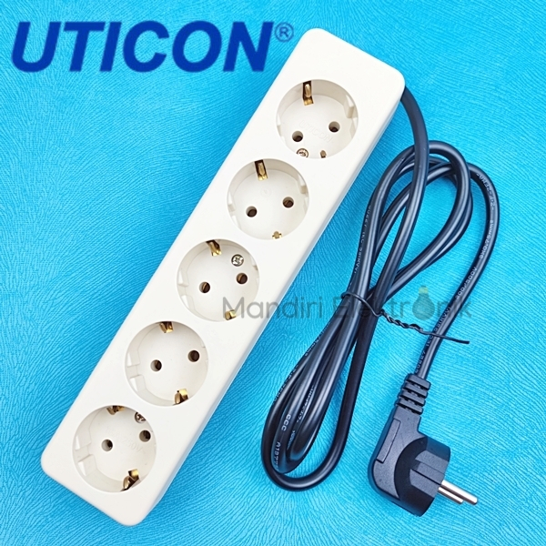 Jual Stop Kontak 1 2 3 4 5 Lubang Uticon 1,5 Meter Kabel isi 3 - Terminal Kabel Stopkontak ...