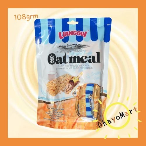 Jual Lianggui Oatmeal Milk Vanilla / Snack oat rasa Vanilla / oat bar ...