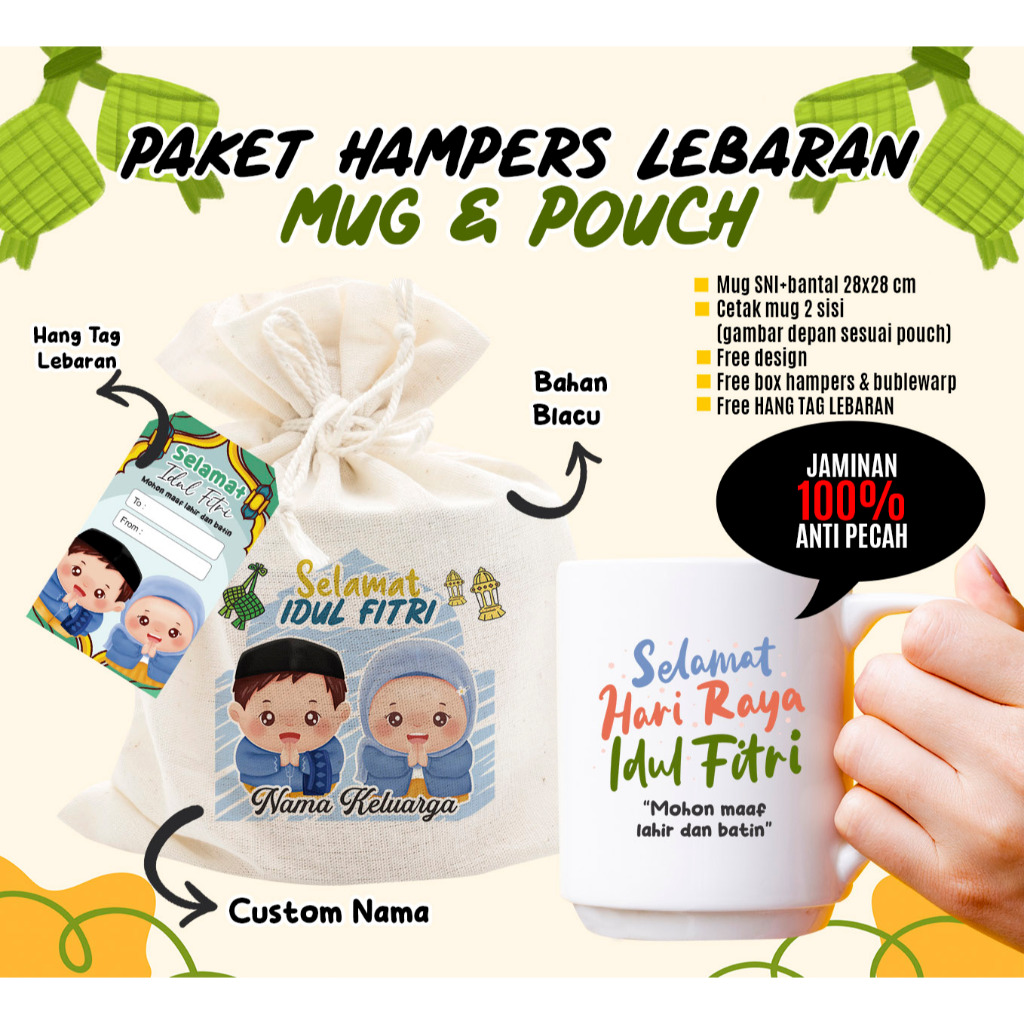 Jual Mug Lebaran Hari Raya Idul Fitri Custom | Shopee Indonesia