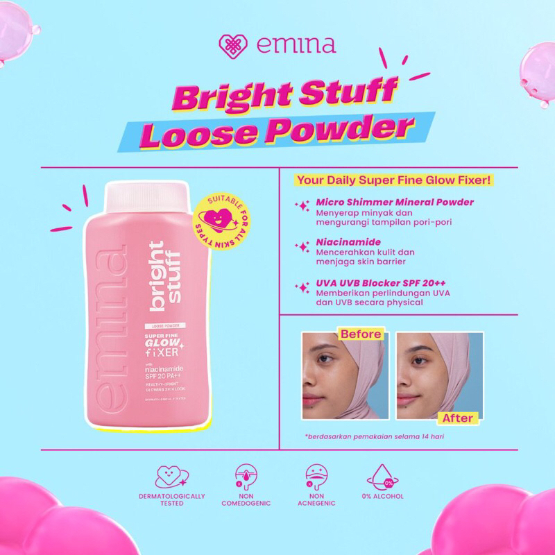 Jual Emina Bright Stuff Loose Powder | Shopee Indonesia