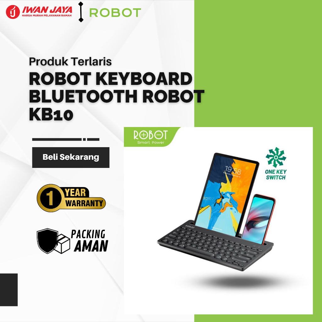 Jual KEYBOARD ROBOT KB10 BLACK | Shopee Indonesia