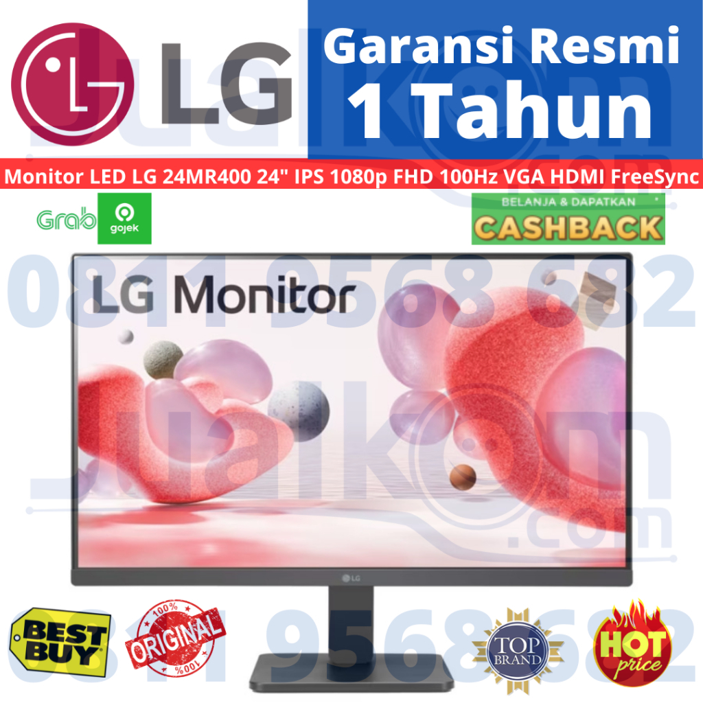 Jual Monitor LED LG 24MR400 24" IPS 1080p FHD 100Hz VGA HDMI FreeSync ...