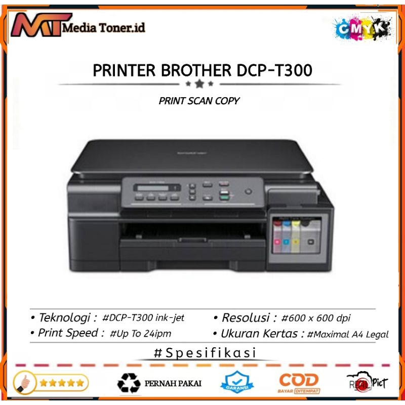 Jual Printer Brother dcp-T300 print scan copy multifungsi | Shopee ...