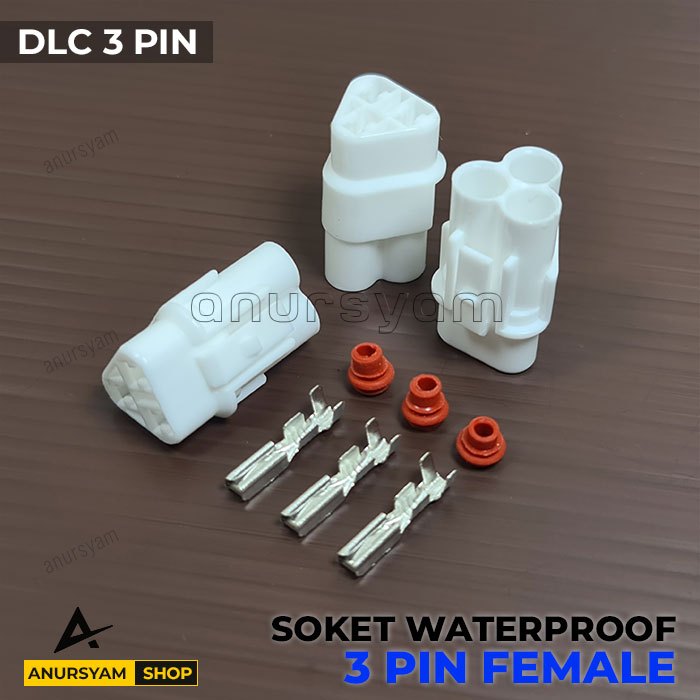 Jual Soket Female DLC 3 Pin Yamaha | Soket 3 Pin Female | Soket ...