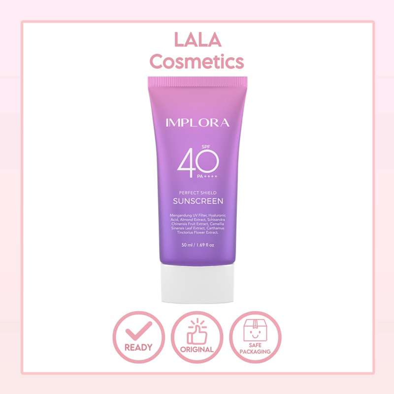 Jual IMPLORA Perfect Shield Sunscreen SPF 40 PA++++ 50ml | Shopee Indonesia