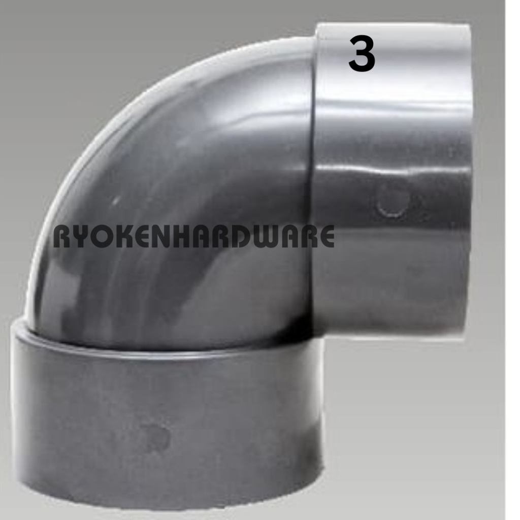 Jual Sambungan Pipa PVC Elbow Knee Keni 3" / Fitting Pipa PVC 3 Inch ...