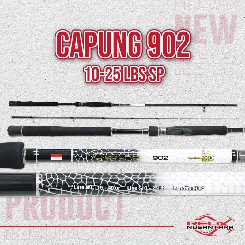 Jual Joran Relix Nusantara Capung 902 10-25 Lb Spining | Shopee Indonesia