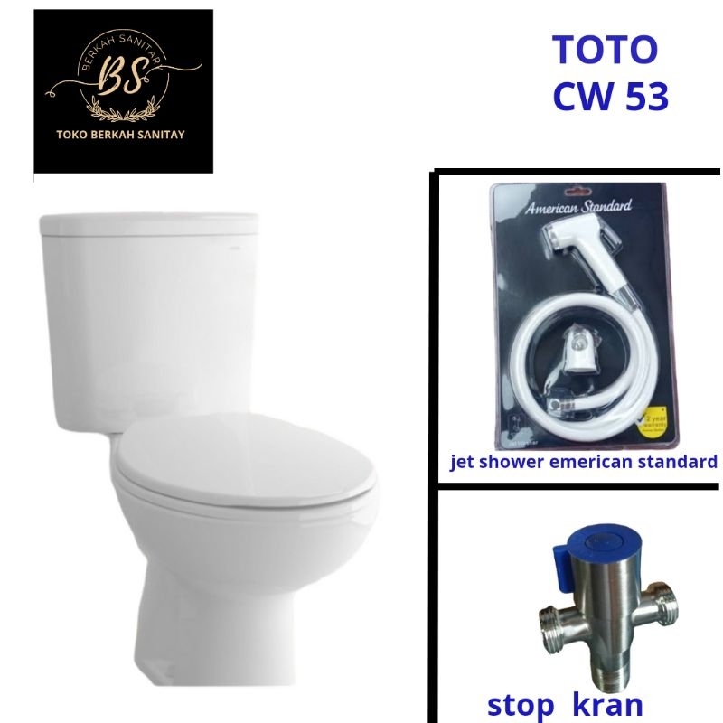Jual closet duduk cw53j/closet duduk Toto cw53j | Shopee Indonesia