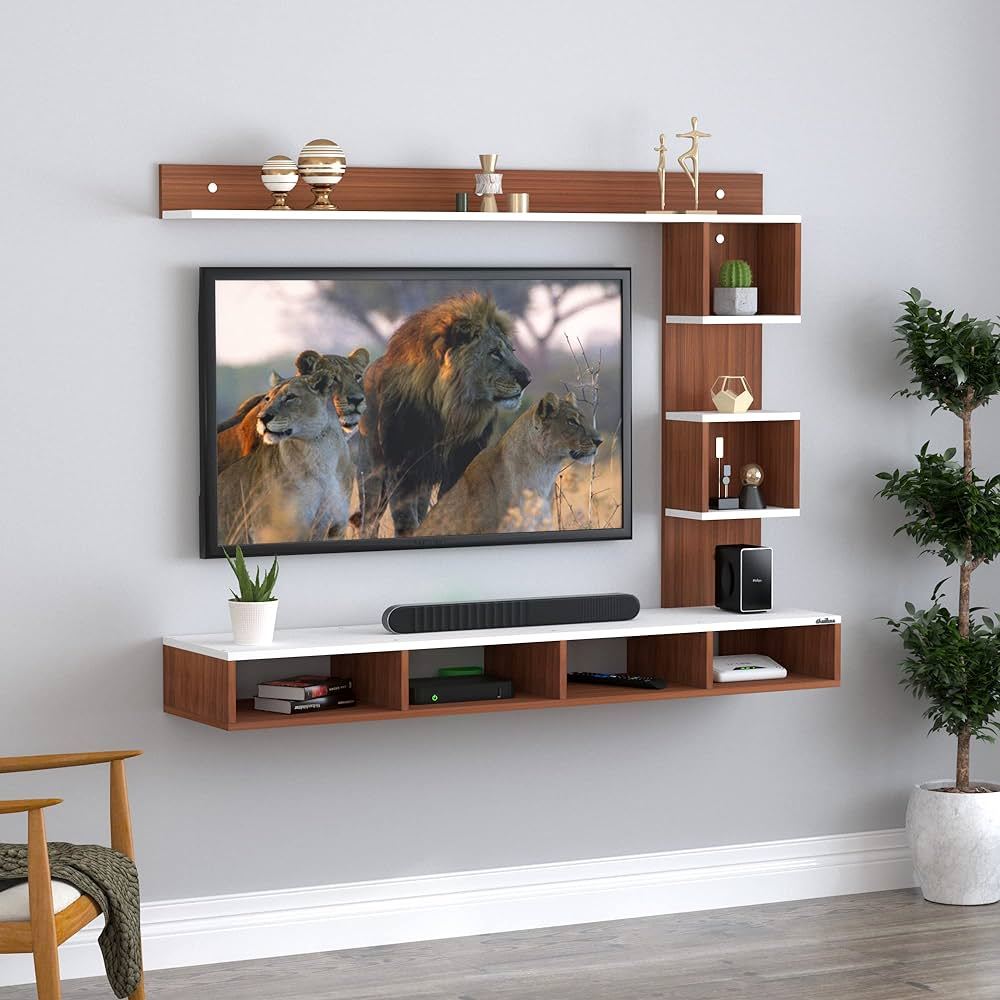 Jual Rak Tv Tempel Dinding Minimalis Aesthetic Kabinet 120x25x100cm ...