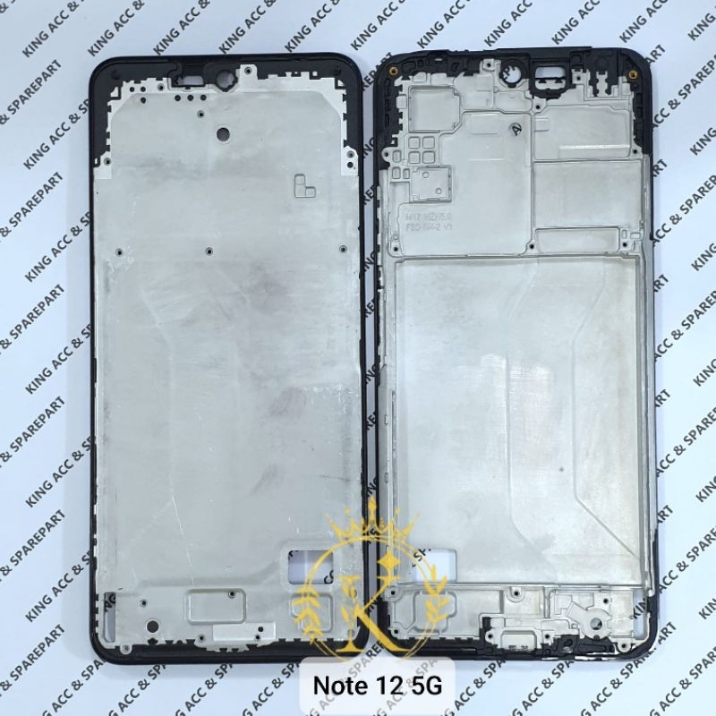 Jual FRAME DUDUKAN LCD TULANG TENGAH XIAOMI REDMI NOTE 12 5G BLACK ...