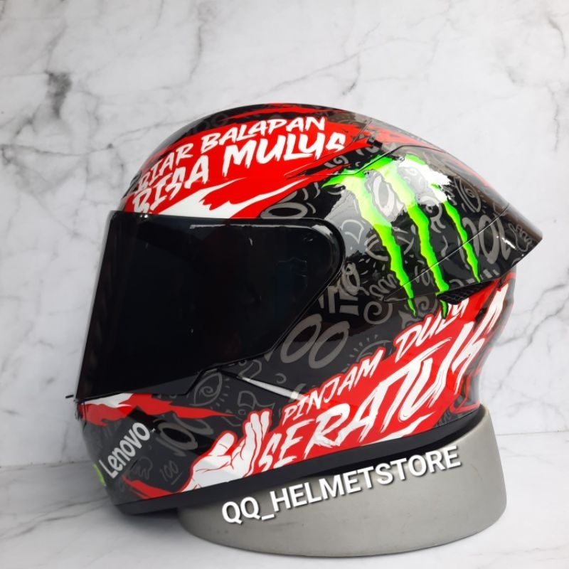 Jual HELM KYT TT Course Pecco Bagnaia Pinjam Dulu Seratus PAKET VISOR ...