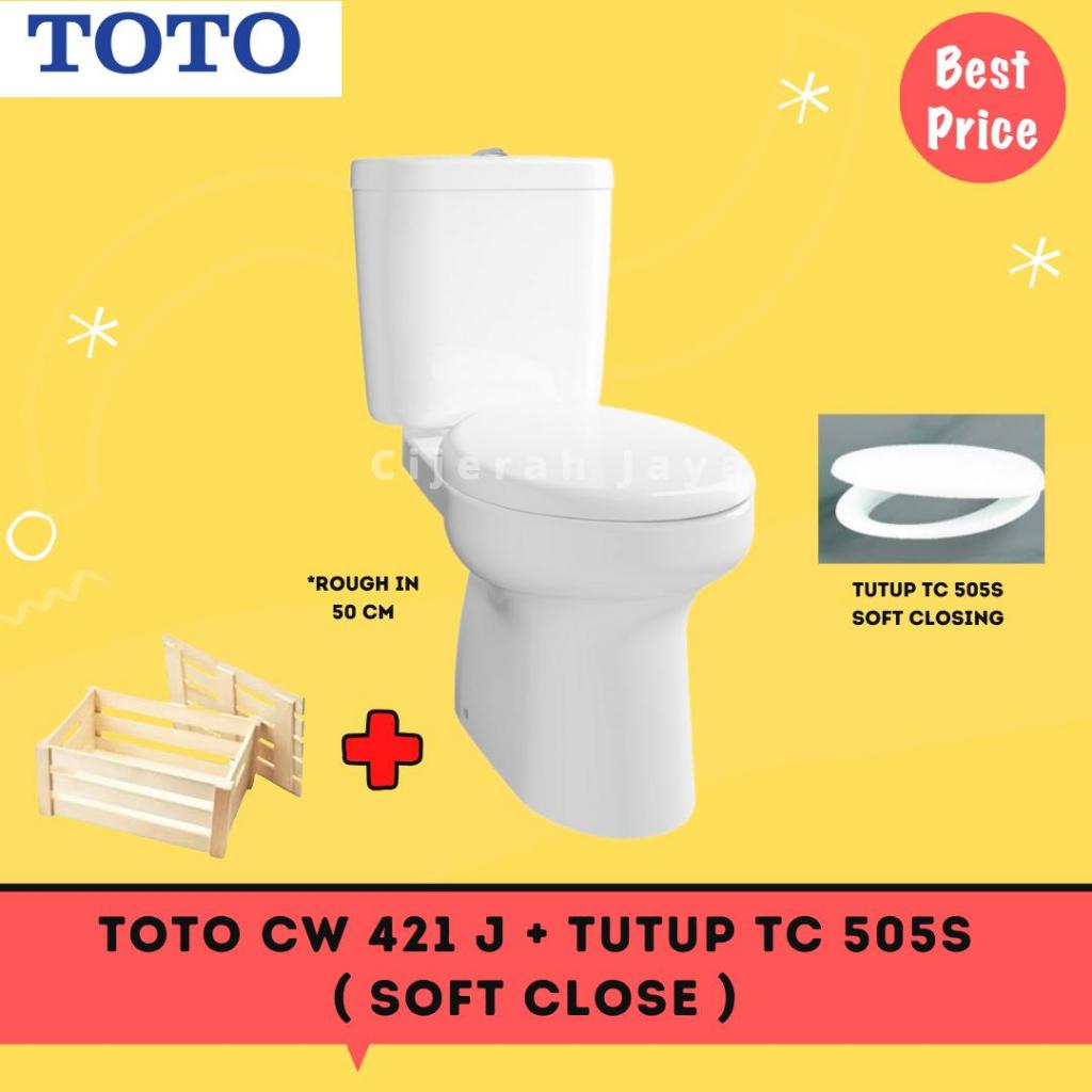 Jual KLOSET DUDUK MONOBLOK TOTO CW421 + TC505S / MONOBLOK TOTO CW 421 ...