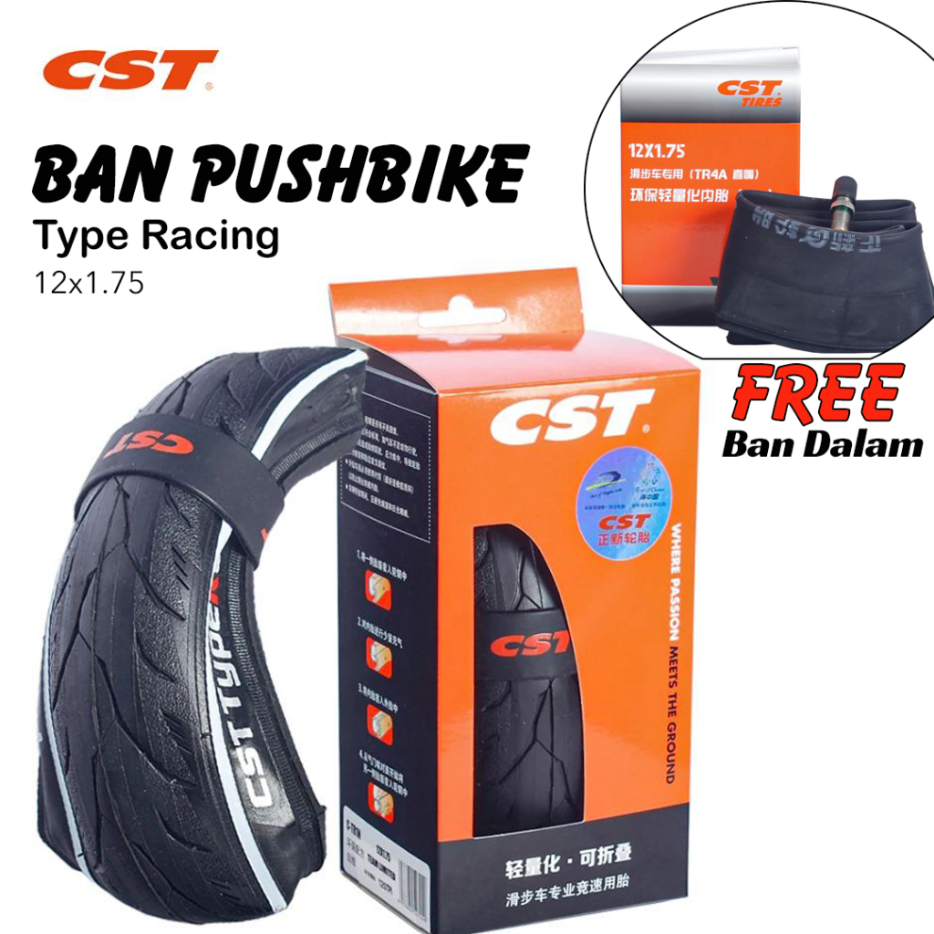 Jual Ban Sepeda CST Type Racing 12x1.75 C-TR1N-1 Pushbike Balance Bike | Shopee Indonesia
