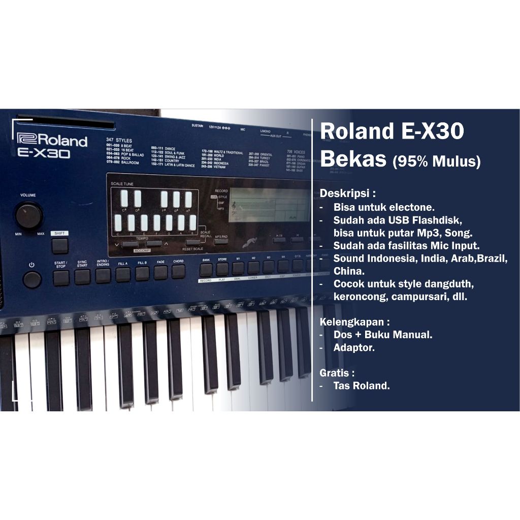 Jual Roland E-X30 Bekas Normal 95% Mulus | Shopee Indonesia