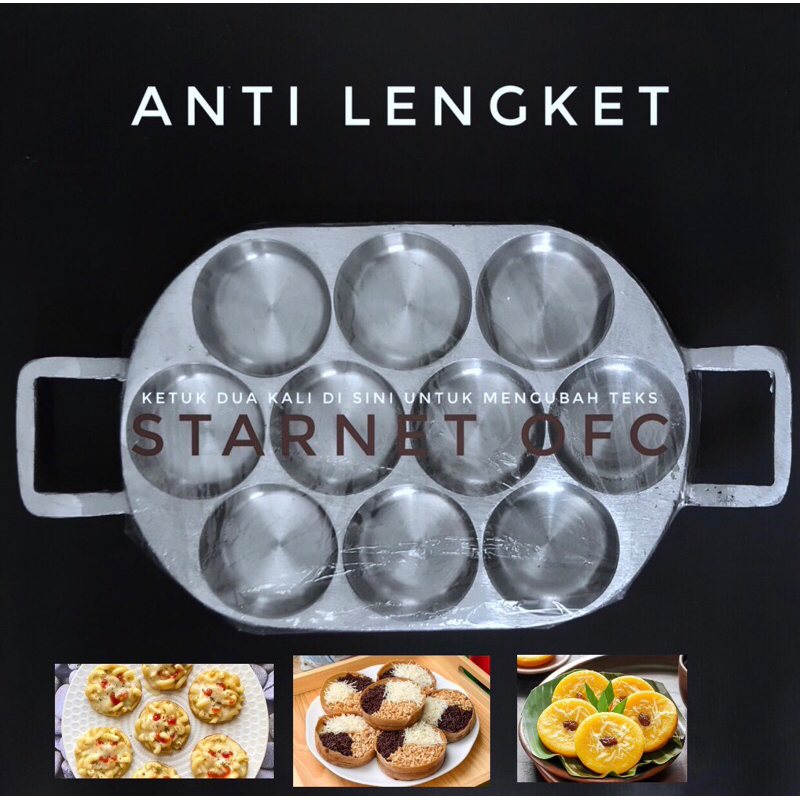 Jual Cetakan Kue Lumpur Bikang Martabak Mini Cilor Maklor Apem Cis 10 ...