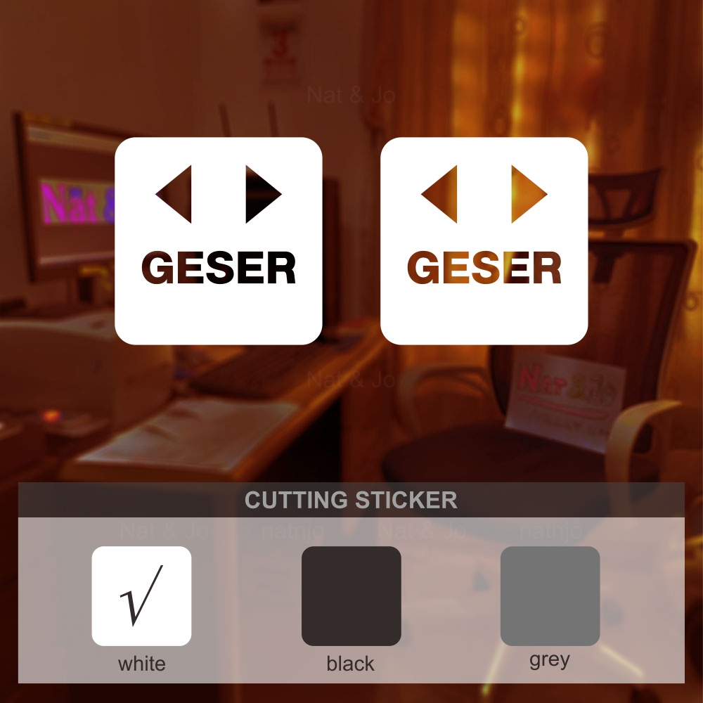 Jual Stiker Geser Kotak Pintu Kaca Cafe Door Sign Cutting Sticker ...