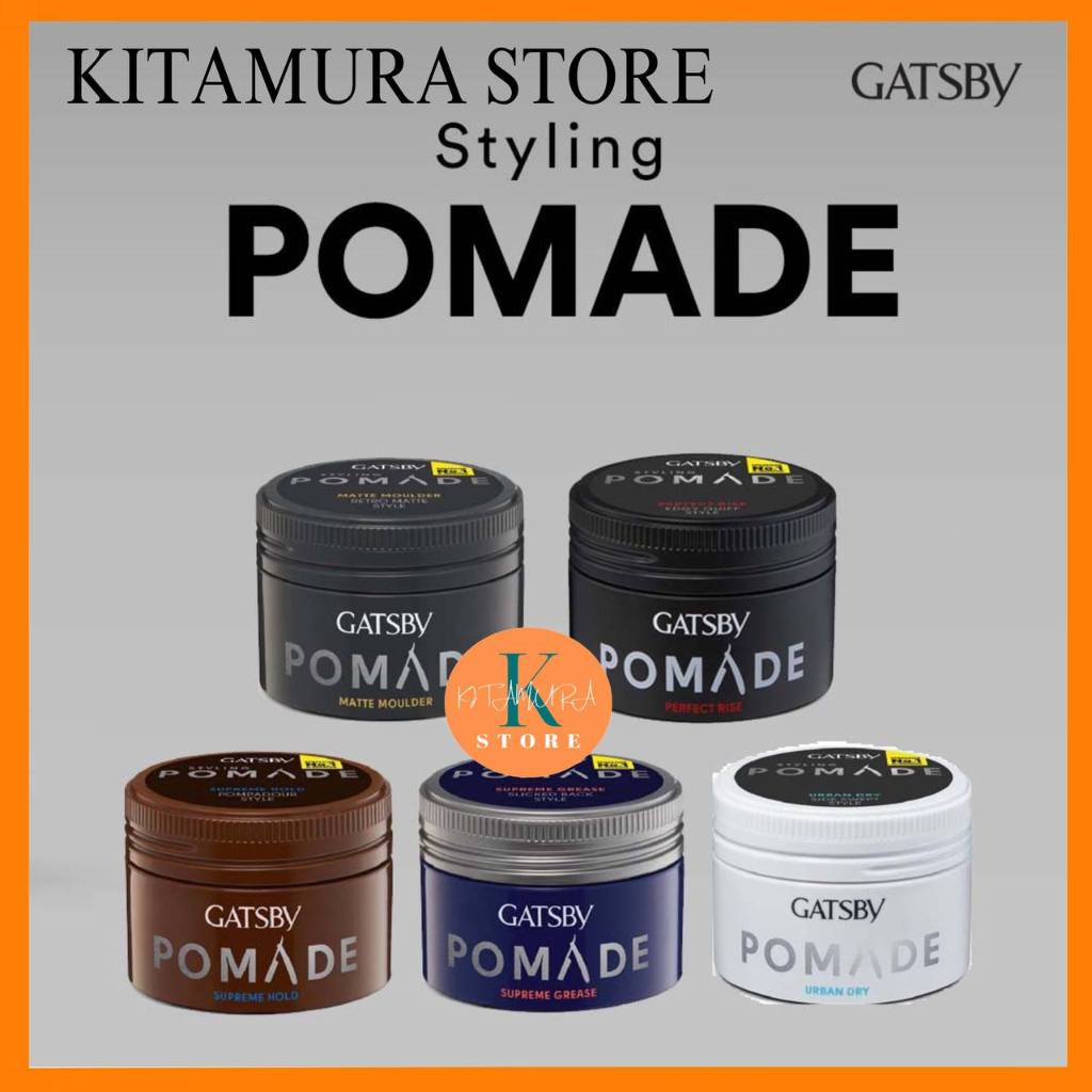 Jual GATSBY Styling Pomade Oil Based dan Water Based 30 gr | Shopee ...