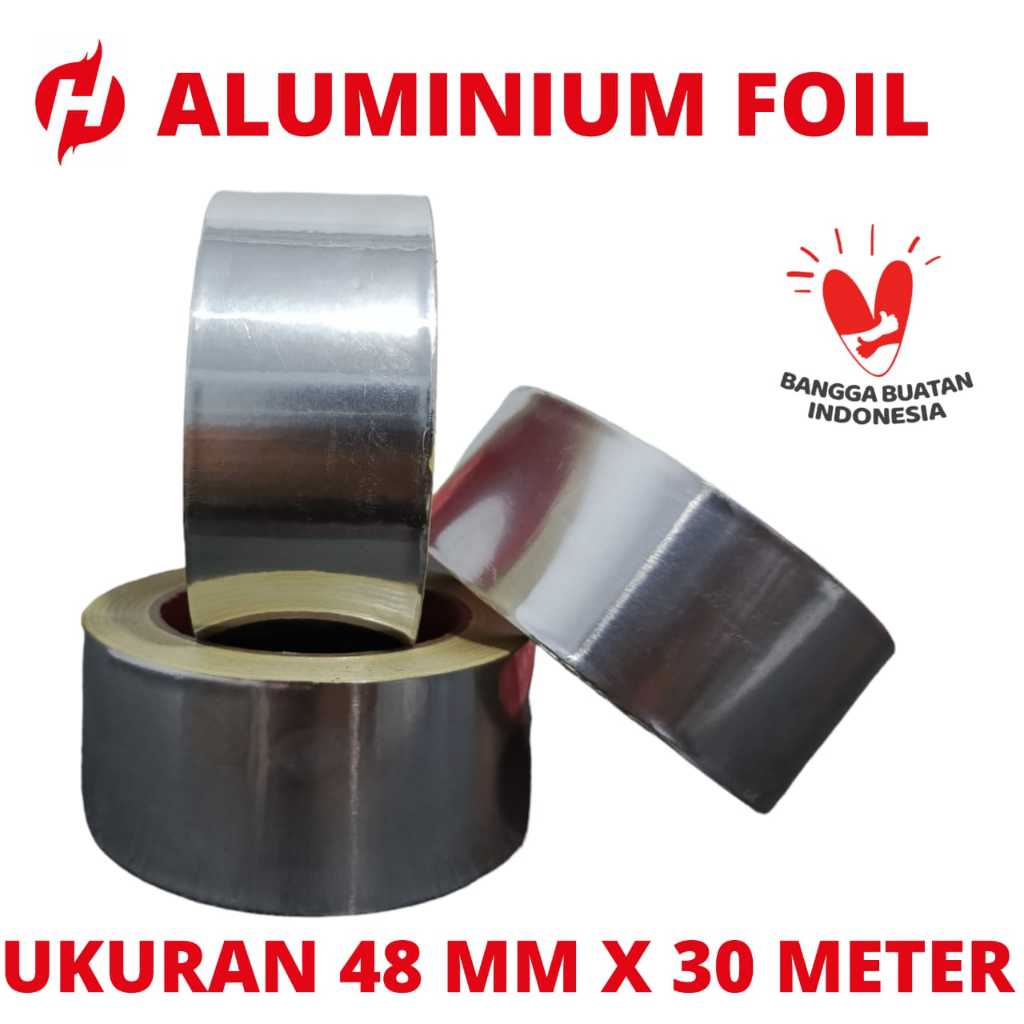 Jual Isolasi Aluminium foil 48mm *30m full Hoki Tape..untuk panci bocor ...