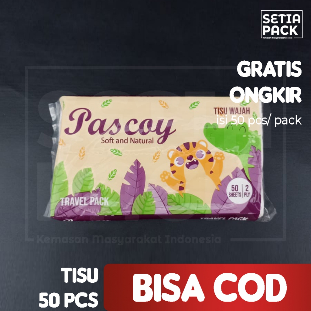 Jual Tisu Pascoy Jolly Nice Isi 50 sheet Travel Pack | Shopee Indonesia