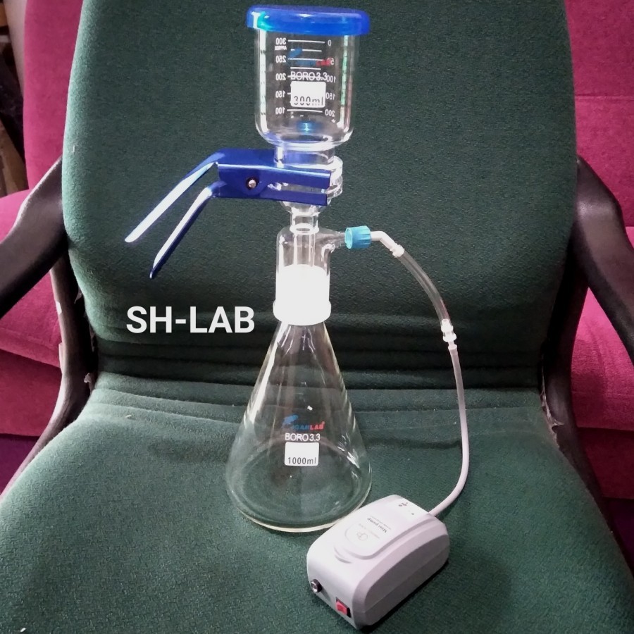 Jual Set Vacuum Filtration Apparatus Plus Mini Vacuum Pump and Pressure ...