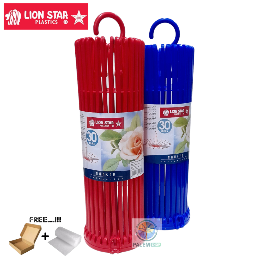 Jual LION STAR 30 DAN 36 STICK FOLDING HANGER GANTUNGAN BAJU BAYI LION ...