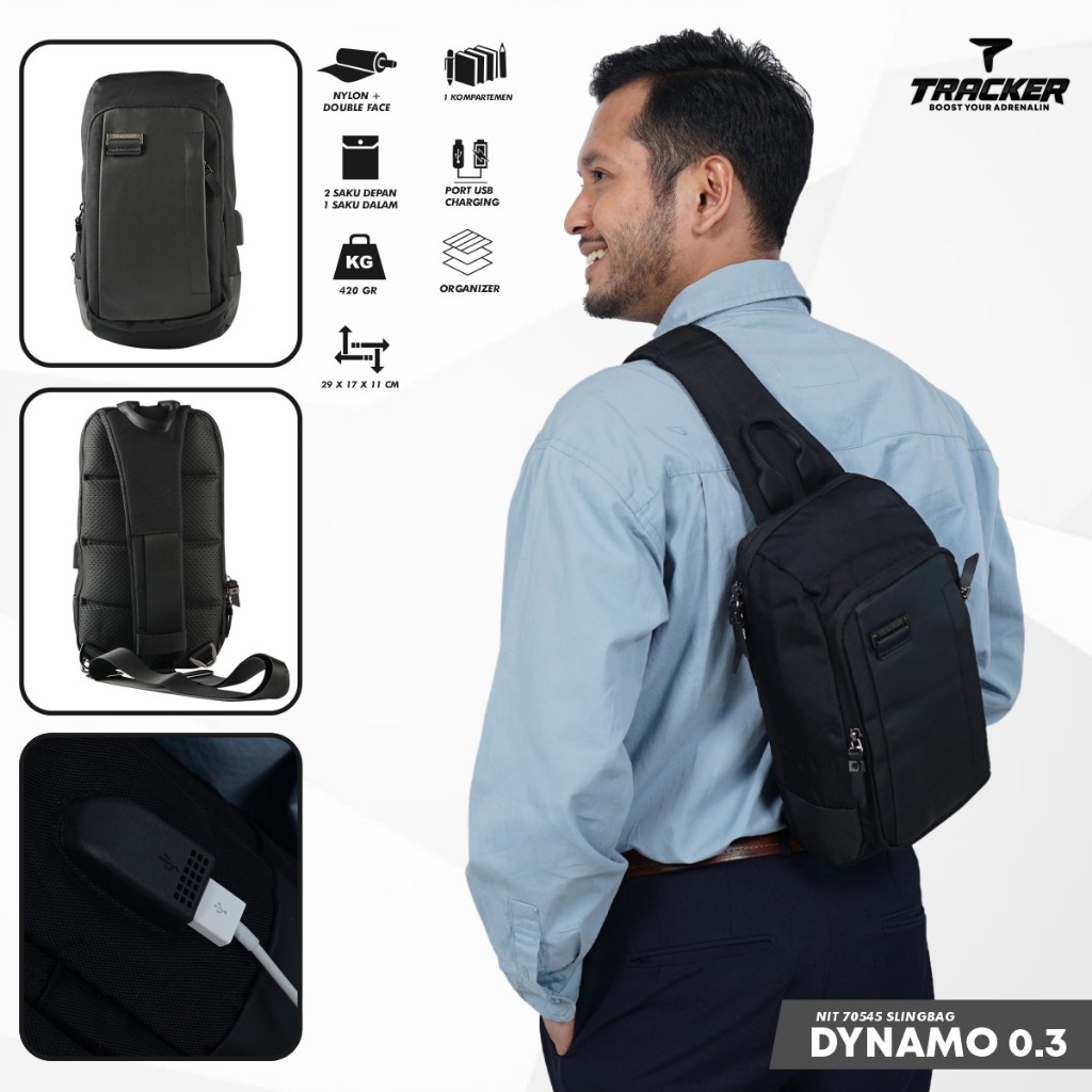 Jual Tas Ransel Tali Satu Pria Tracker Dynamo 0.3 | Shopee Indonesia